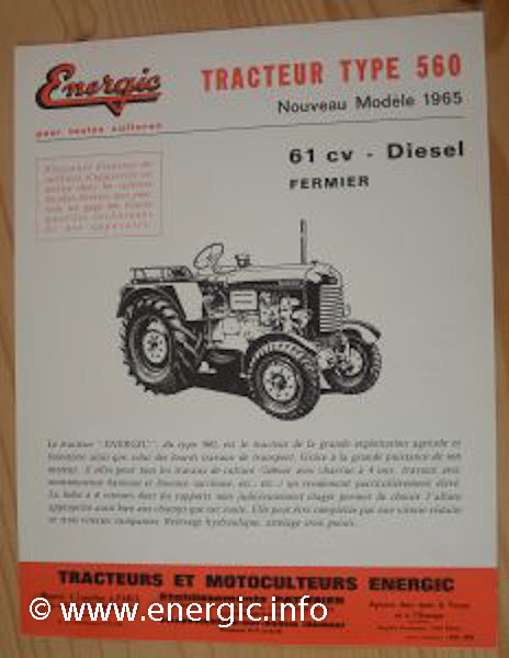 Energic Tracteur 560 - Energic